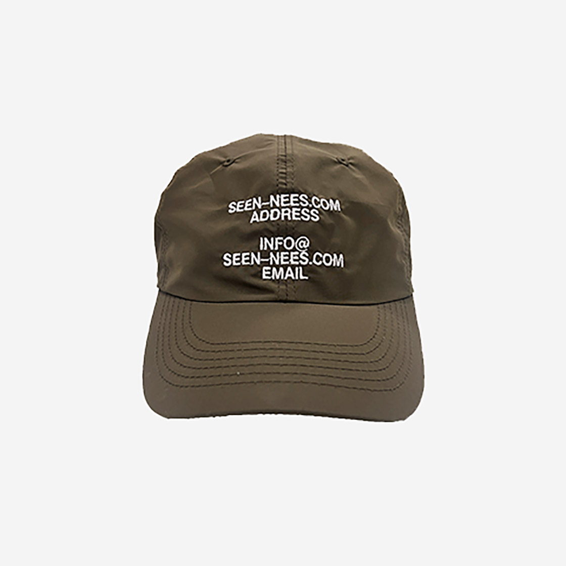 씬 컨택 로고 캡 브라운 | SEEN | KREAM