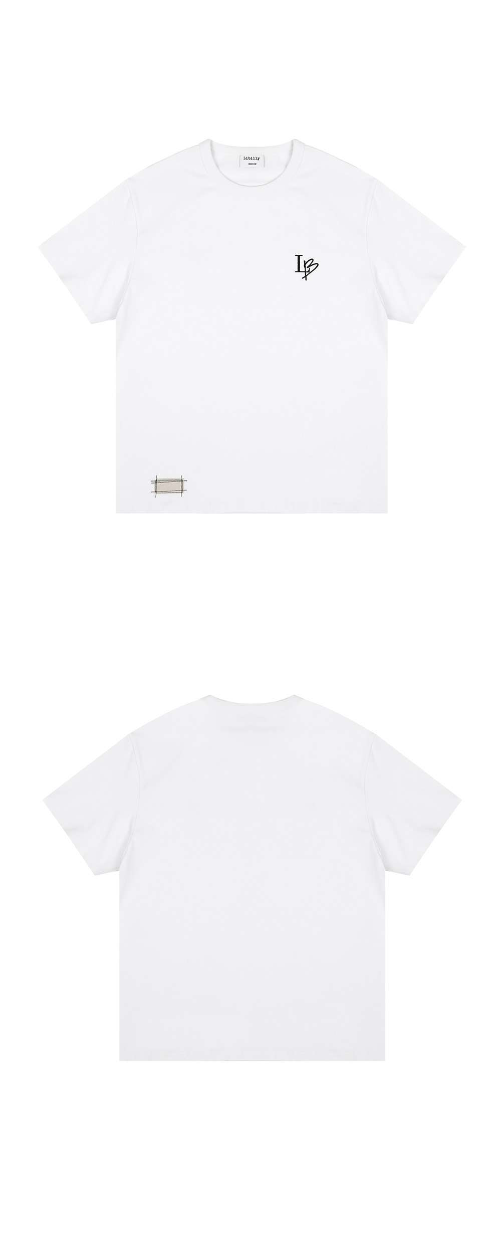리빌리 LB 로고 티셔츠 화이트 | LIBILLY | KREAM
