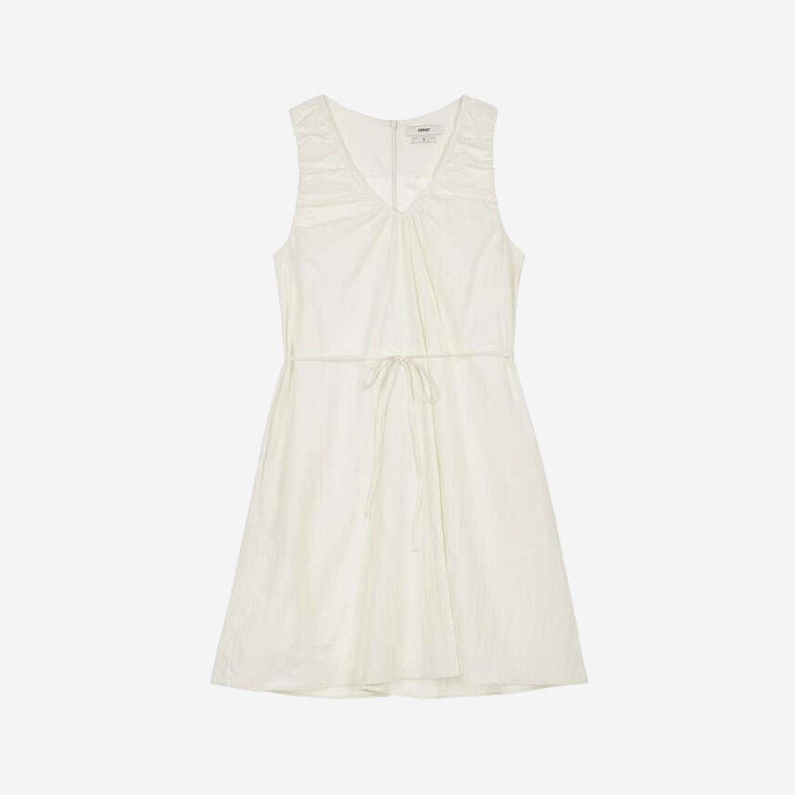 (W) 다이닛 셔링 스트랩 드레스 아이보리 | Deinet | KREAM