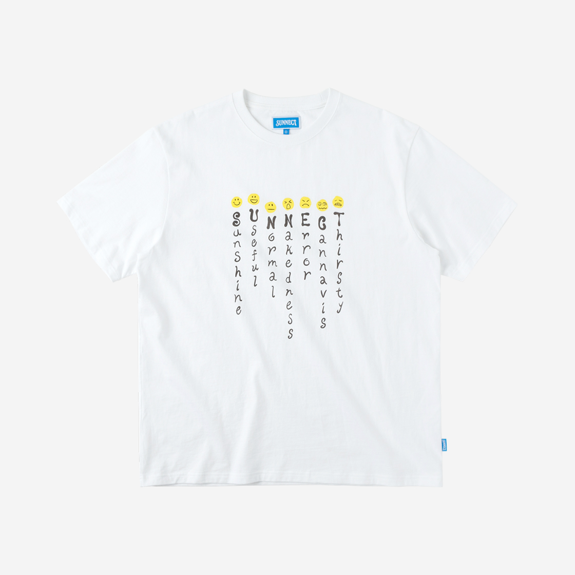 써넥트 이모지 티셔츠 화이트 | SUNNECT | KREAM