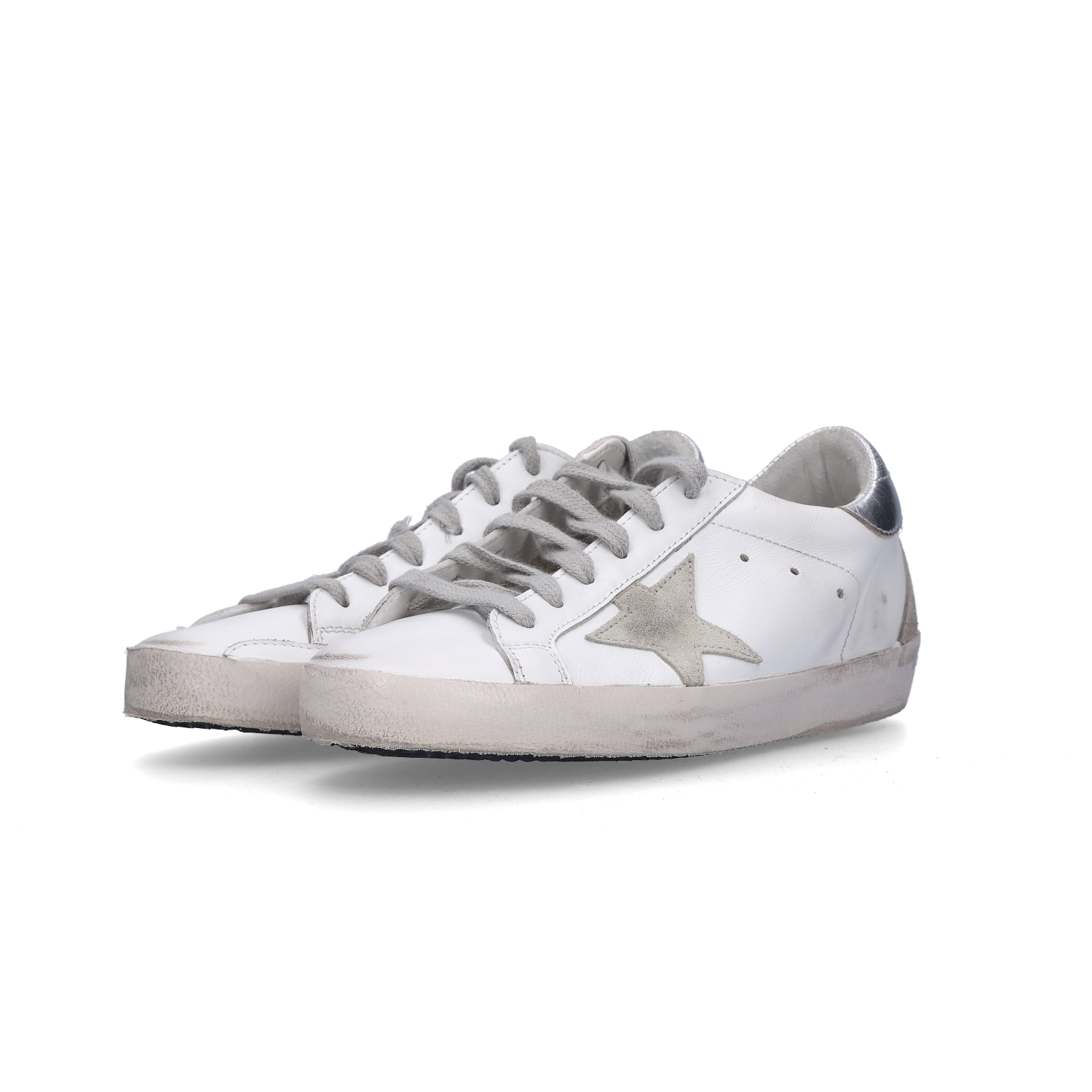 (W) 골든구스 슈퍼스타 화이트 실버탭 스니커즈 | KREAM