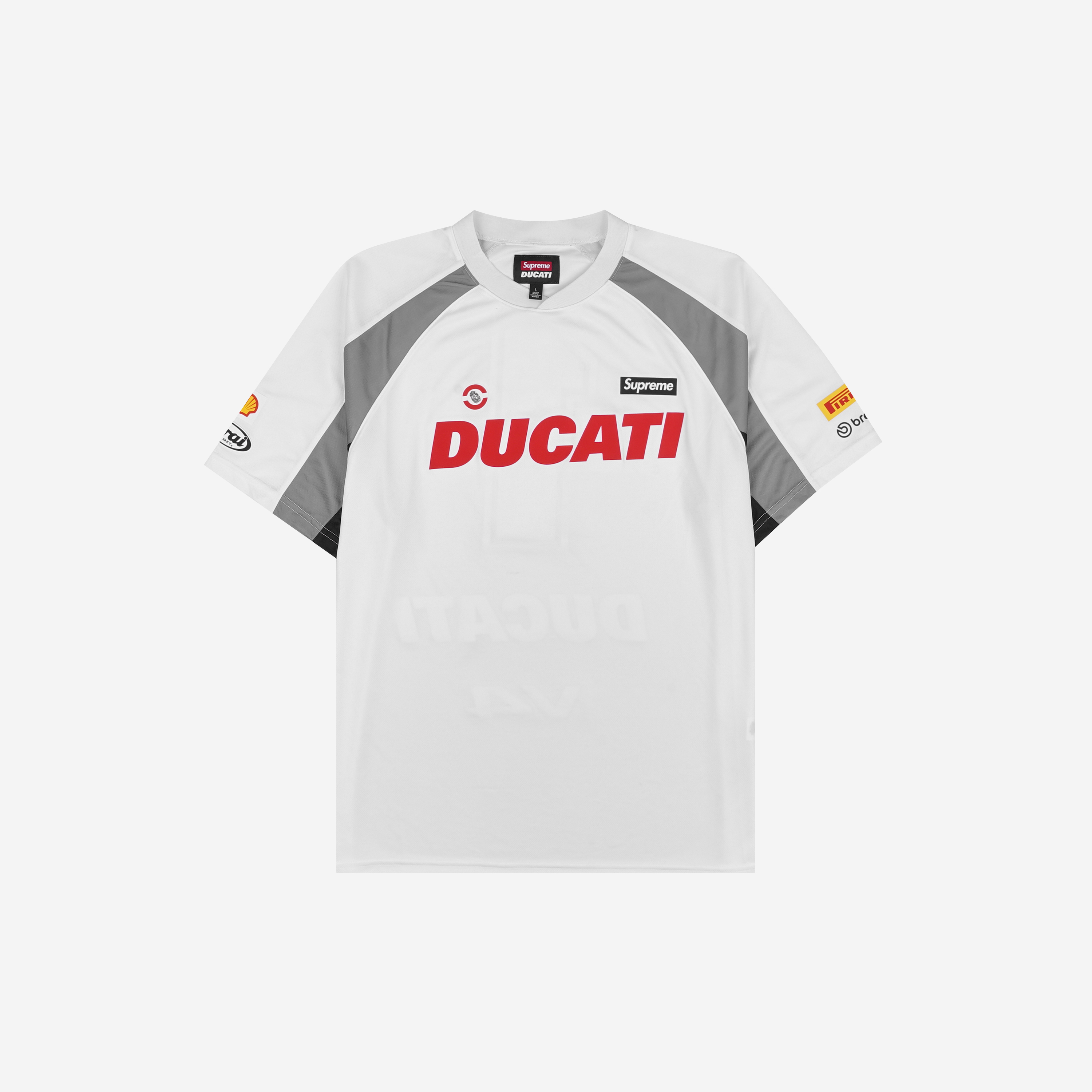 슈프림 x 두카티 사커 저지 화이트 - 24SS | KREAM