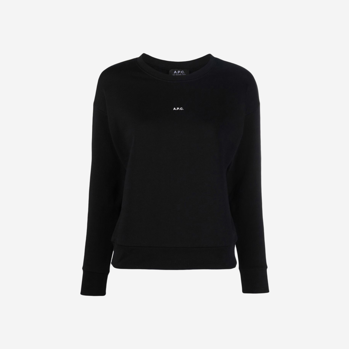(W) 아페쎄 애니 오가닉 코튼 스웨트셔츠 블랙 | A.P.C. | KREAM