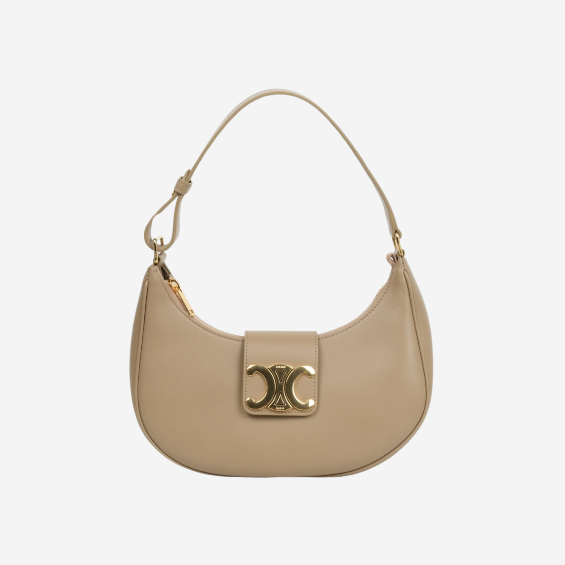 셀린느 미디움 아바 트리옹프 백 스무스 카프스킨 브라운 세피아 | Celine | KREAM