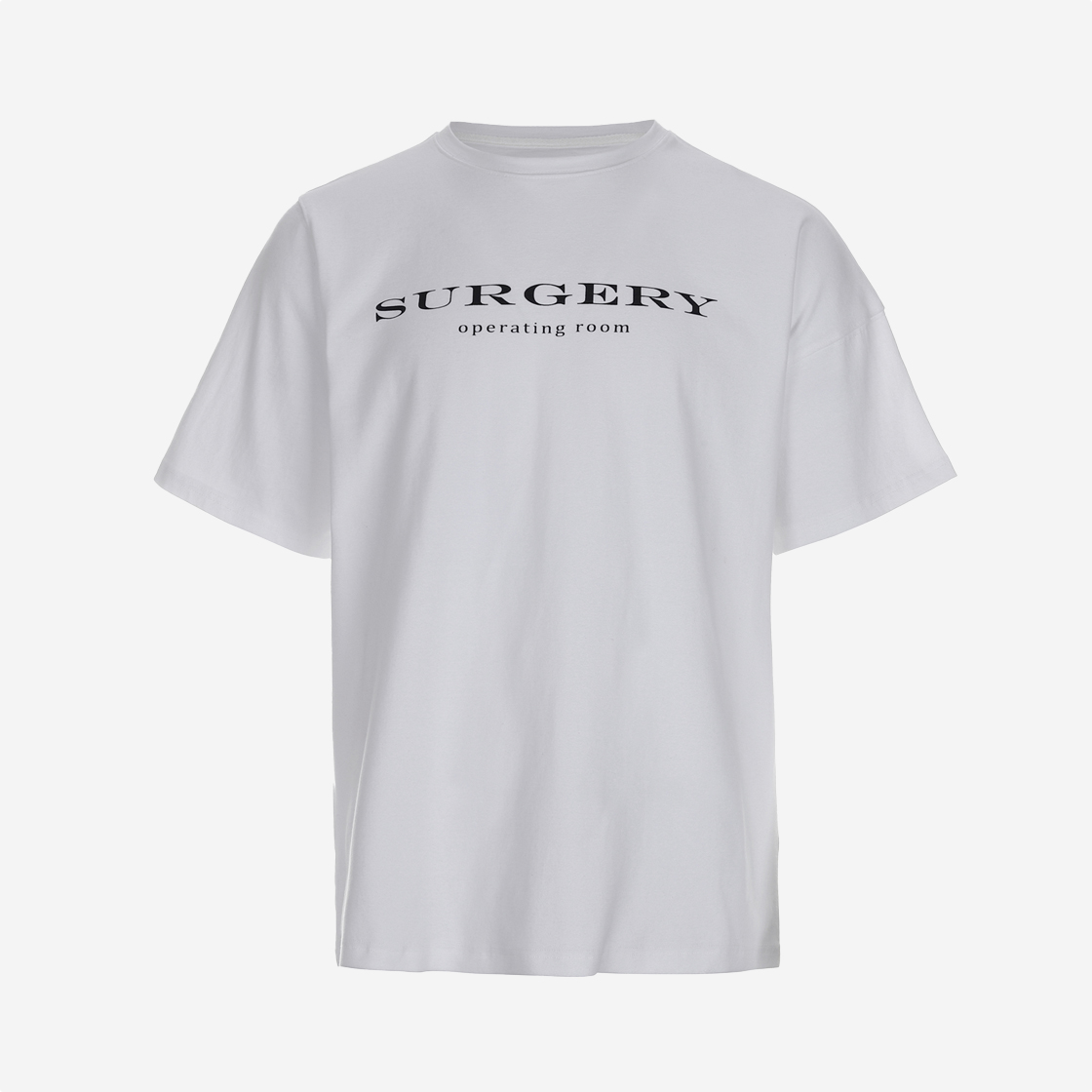 써저리 언밸런스 오퍼레이팅 룸 티셔츠 화이트 | Surgery | KREAM