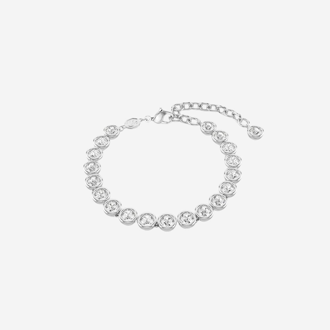 (W) 스와로브스키 임버 테니스 브레이슬릿 라운드 컷 화이트 로듐 플래팅 | Swarovski | KREAM