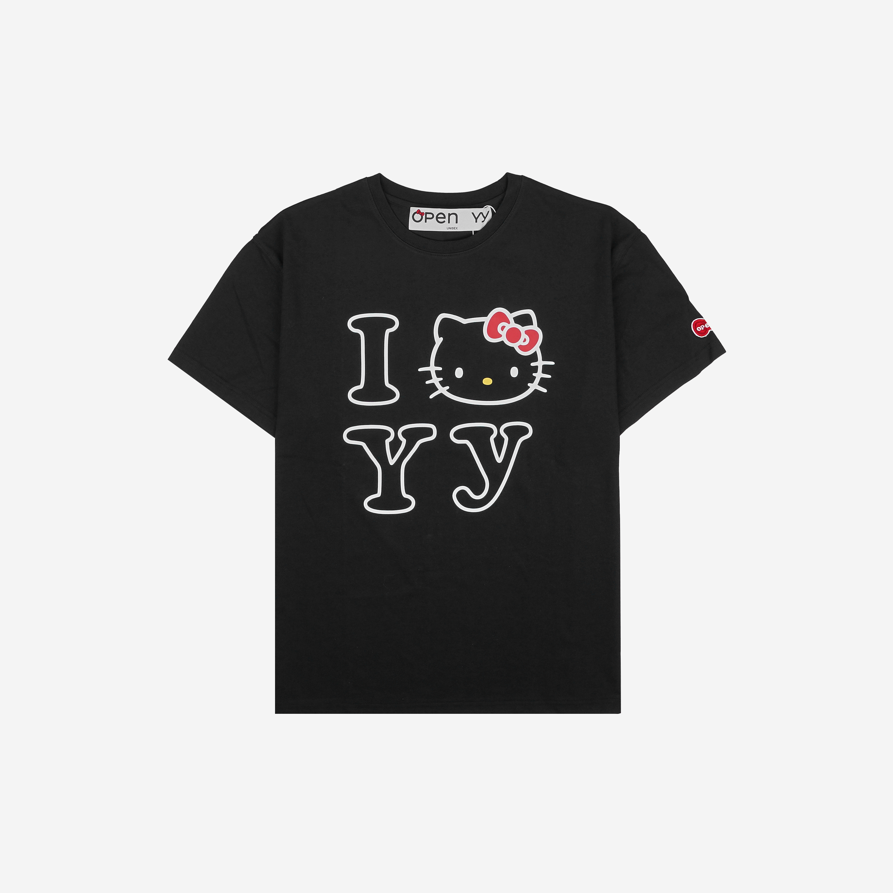 오픈 Yy x 헬로 키티 티셔츠 블랙 | KREAM