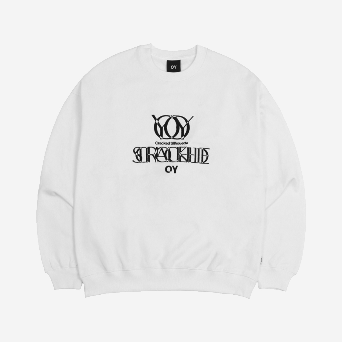 오와이 오버레이 로고 스웨트셔츠 화이트 | OY | KREAM