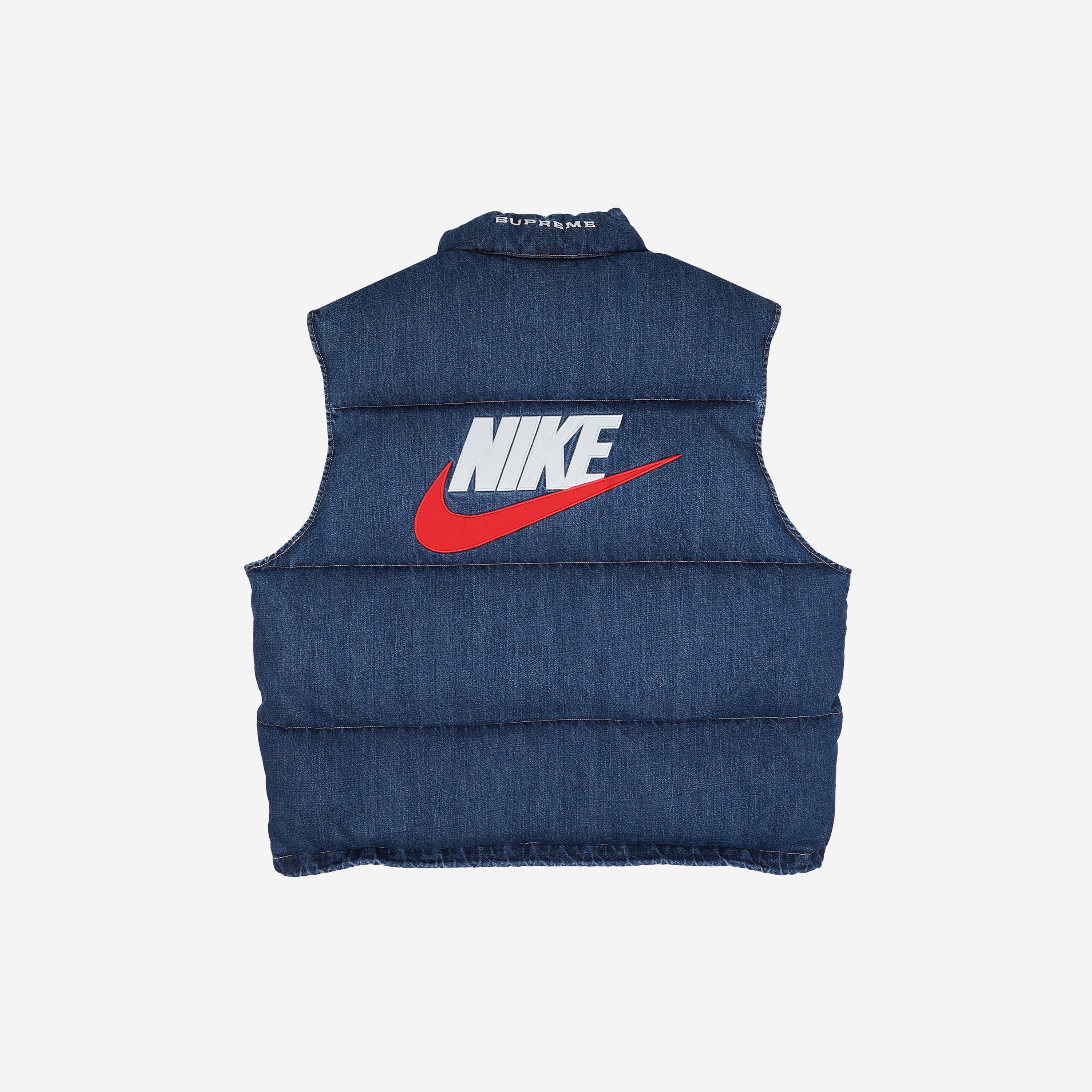 슈프림 x 나이키 데님 퍼퍼 베스트 인디고 - 24SS | KREAM