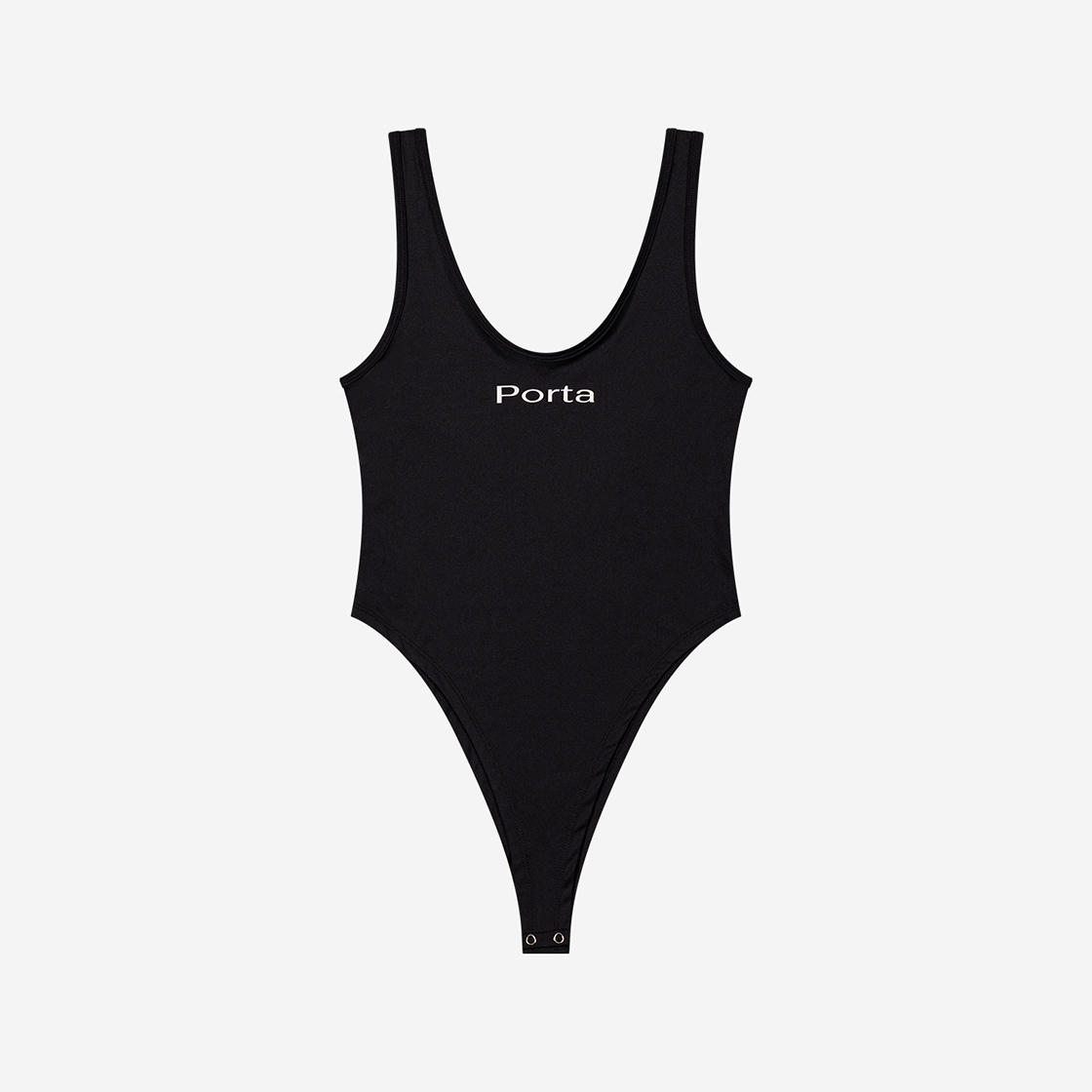 포르타 로고 바디수트 블랙 | Porta | KREAM