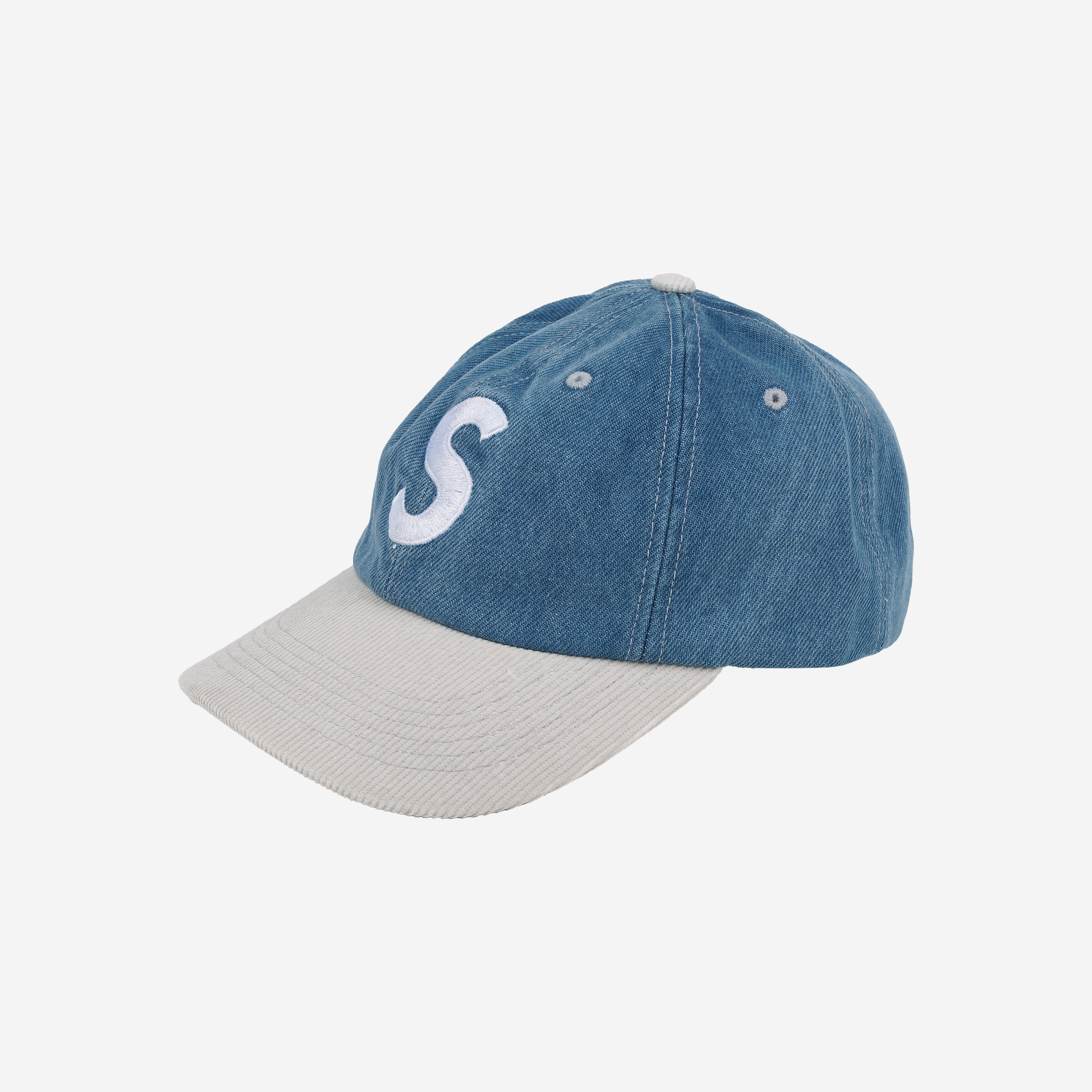 슈프림 투톤 S 로고 6-패널 워시드 데님 - 24SS | KREAM