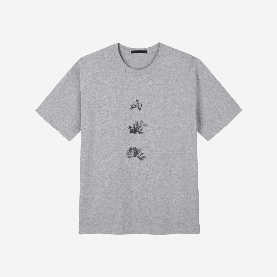 다이브인 다이브 그래픽 숏 슬리브 멜란지 그레이 | DIVEIN | KREAM