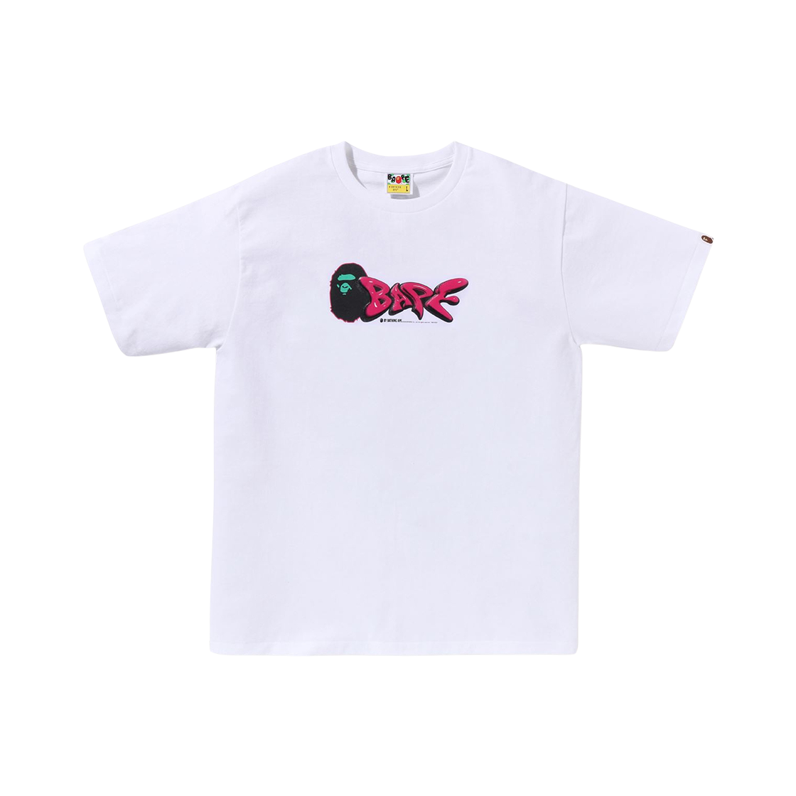 베이프 3D 아트 베이프 로고 티셔츠 화이트 | BAPE | KREAM