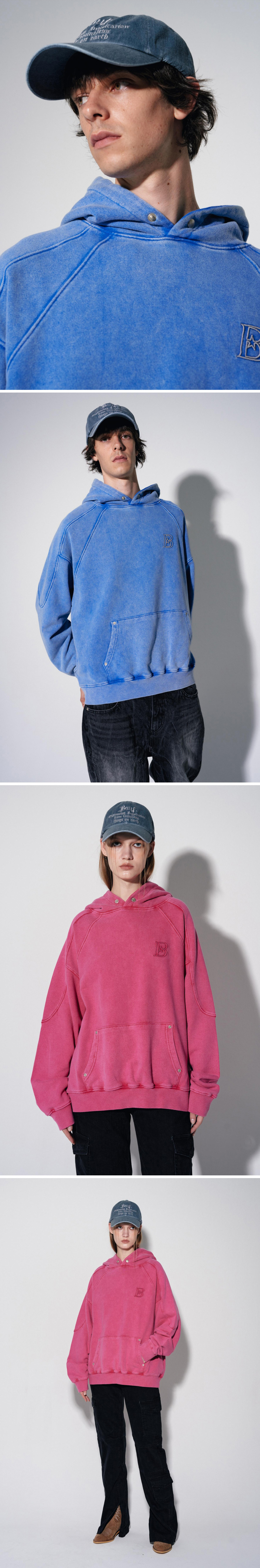 바우프 B 빈티지 워싱 볼캡 워시드 네이비 | BAUF | KREAM