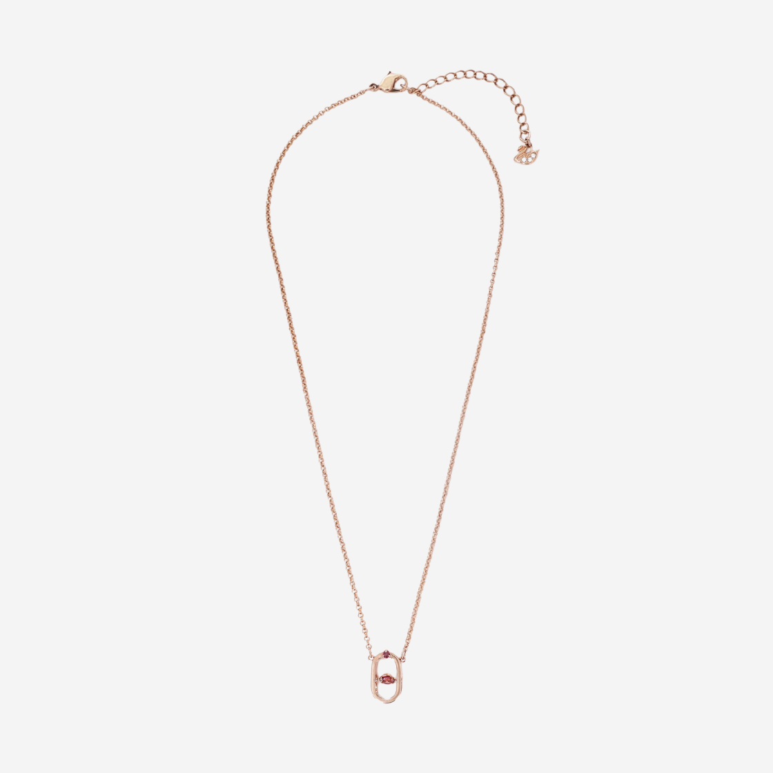 (W) 스와로브스키 스파클링 댄스 펜던트 라운드 컷 오벌 쉐입 레드 로즈골드 플래팅 | Swarovski | KREAM