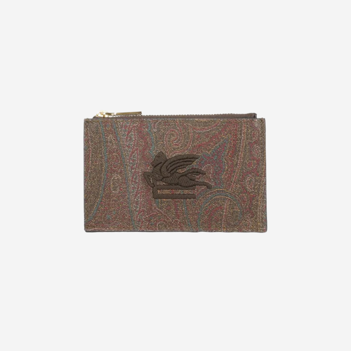 에트로 페이즐리 카드 홀더 지갑 브라운 | Etro | KREAM