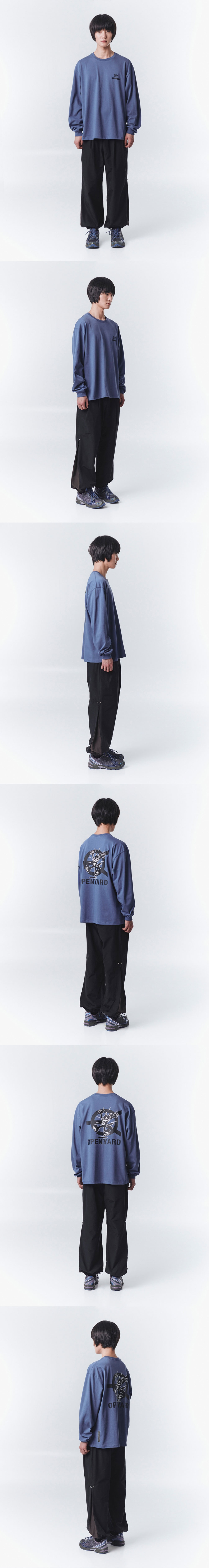 오와이 블랙 캣 롱슬리브 빈티지 블루 | OY | KREAM