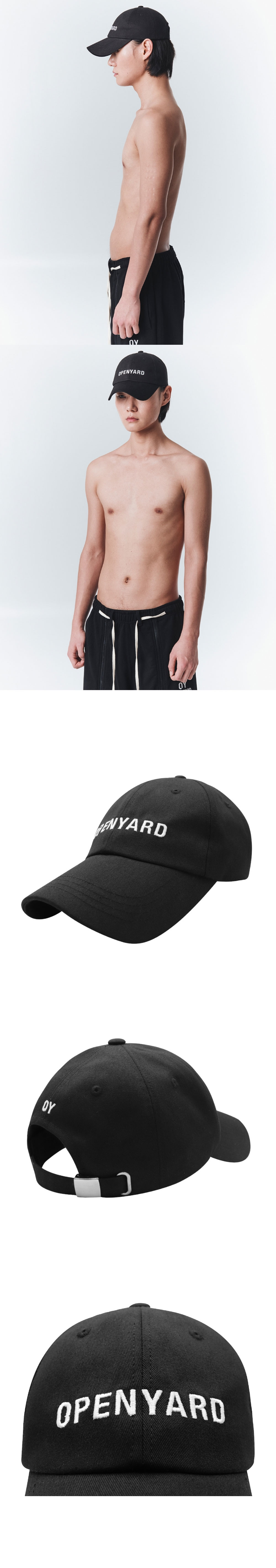 오와이 베이직 로고 캡 블랙 | OY | KREAM