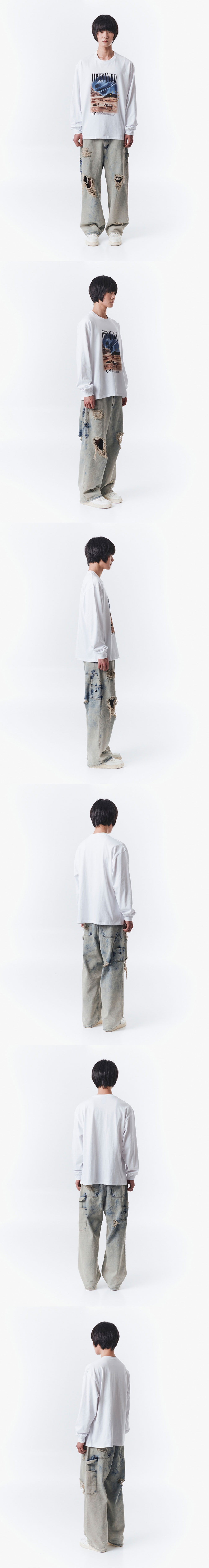 오와이 데저트 플래닛 롱슬리브 화이트 | OY | KREAM