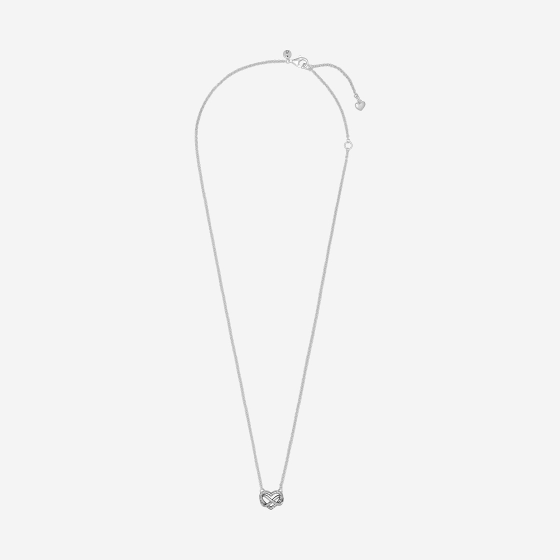 (W) 판도라 스파클링 인피니티 하트 콜리에 네클리스 스털링 실버 클리어 | Pandora | KREAM