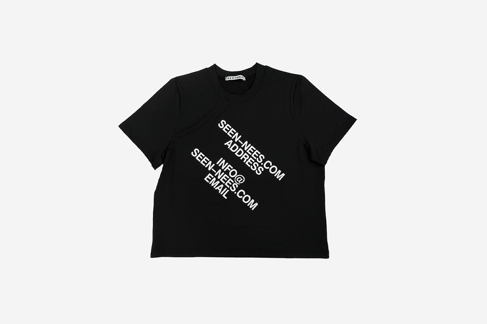 씬 컨택 크롭 티쳐츠 블랙 | SEEN | KREAM
