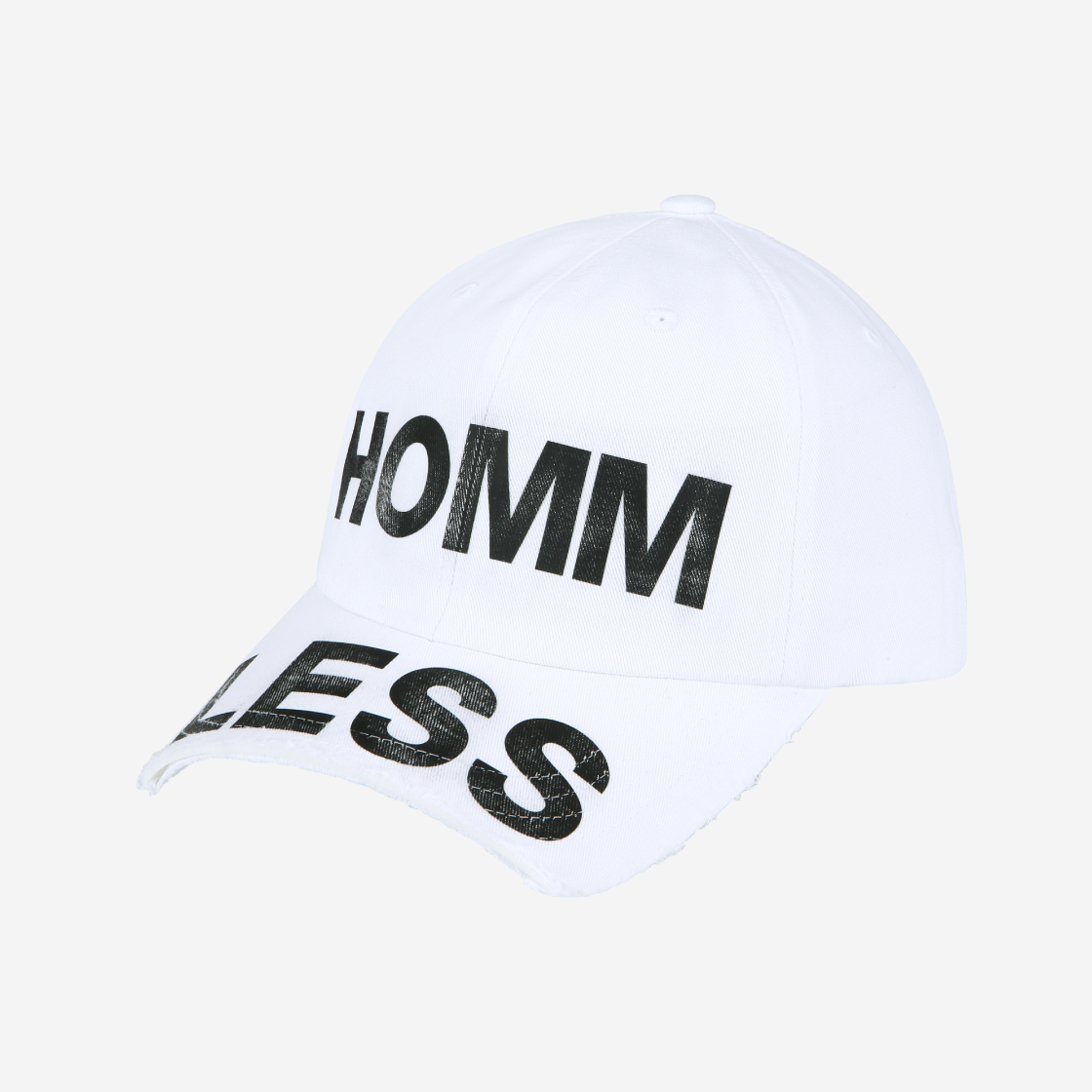 홈리스 컷 브림 캡 화이트 | Hommless | KREAM