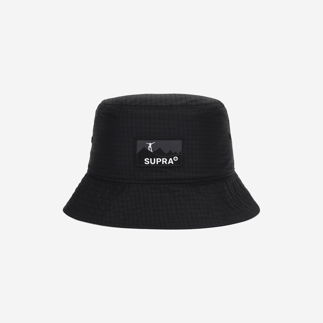 수프라 마운틴 SB 그래픽 라벨 포인트 버킷햇 블랙 | Supra | KREAM