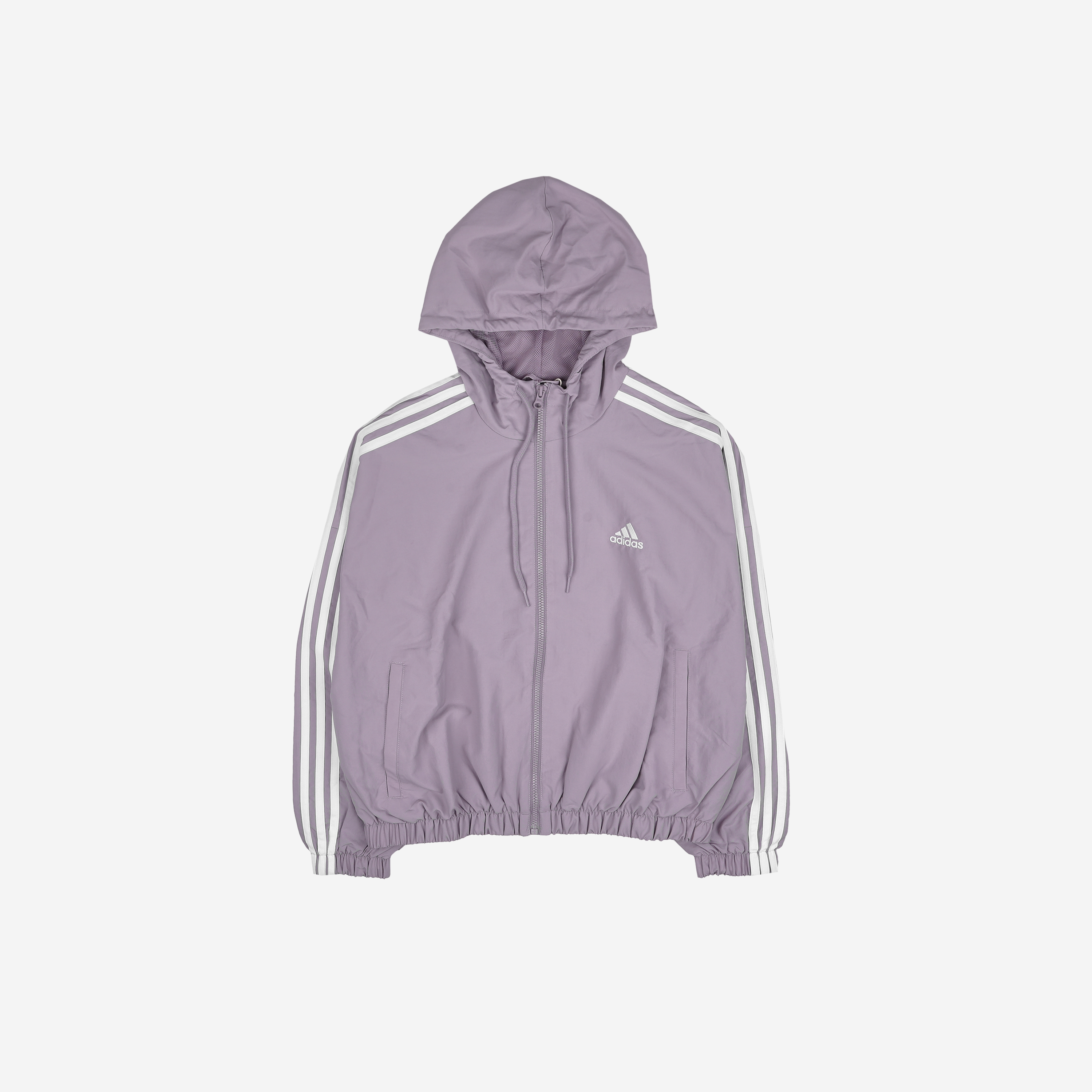 (W) 아디다스 에센셜 3S 우븐 윈드브레이커 자켓 프리러브 피그 - KR 사이즈 | KREAM