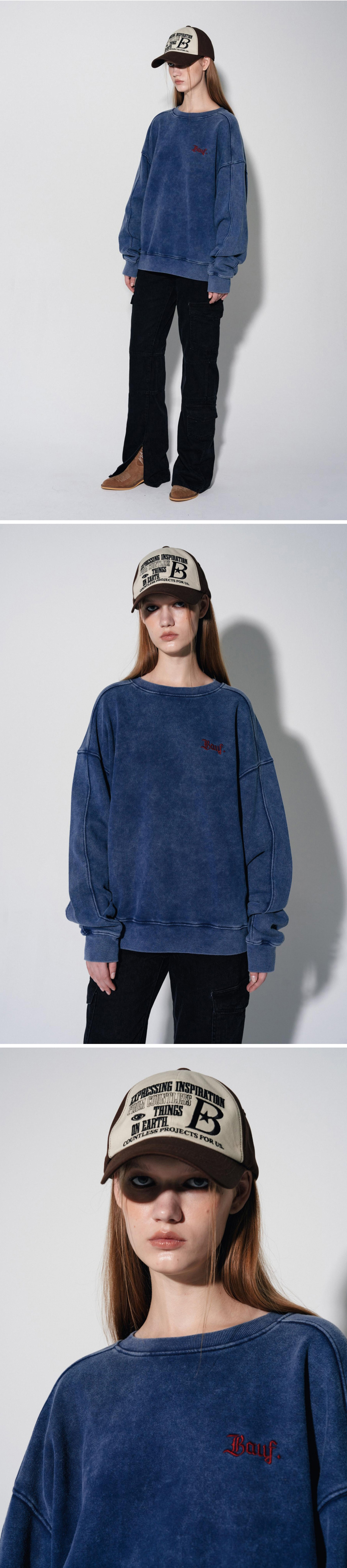 바우프 B 로고 볼캡 브라운 | BAUF | KREAM