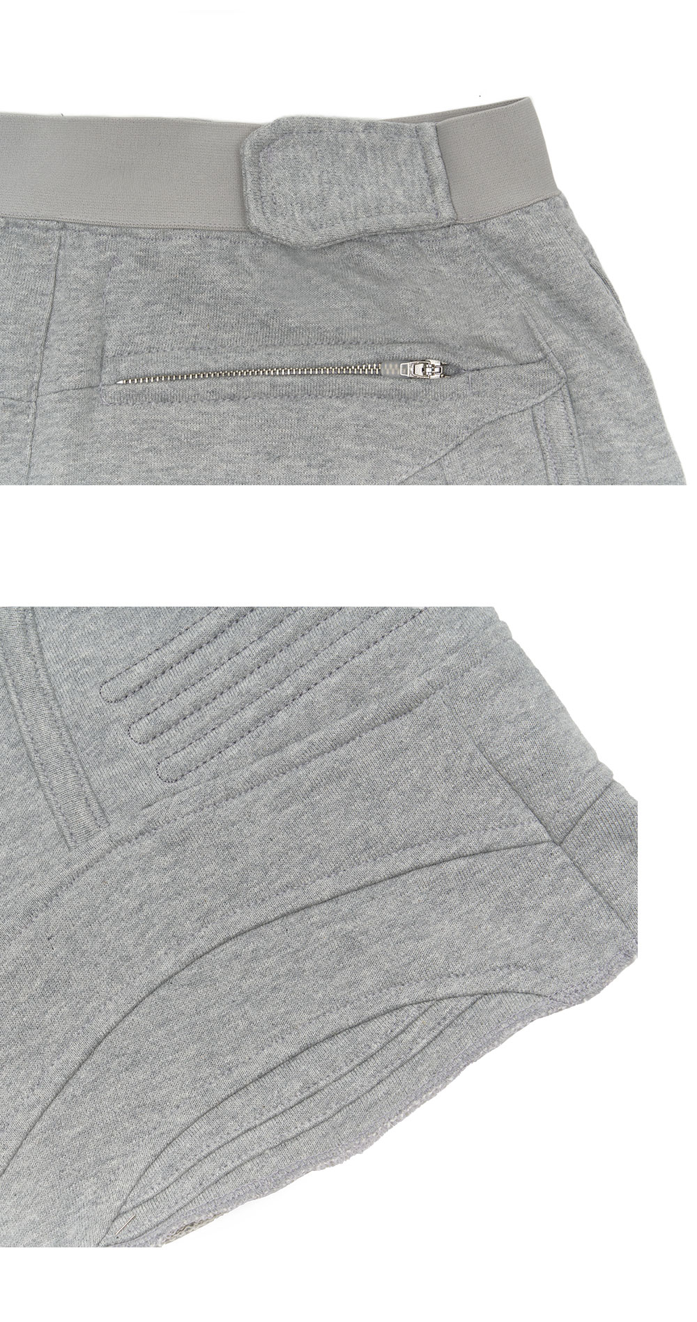 604서비스 바이커 밴딩 스웻 쇼츠 멜란지 그레이 | 604SERVICE | KREAM