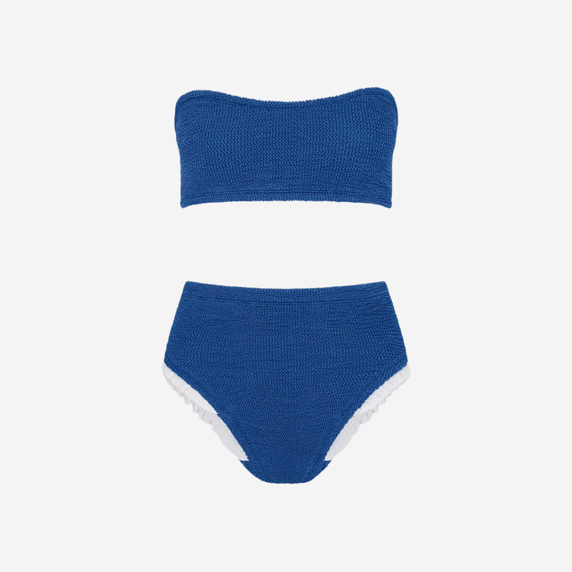 (W) 훈자 지 오시리스 프릴 비키니 메탈릭 데님 | Hunza G | KREAM