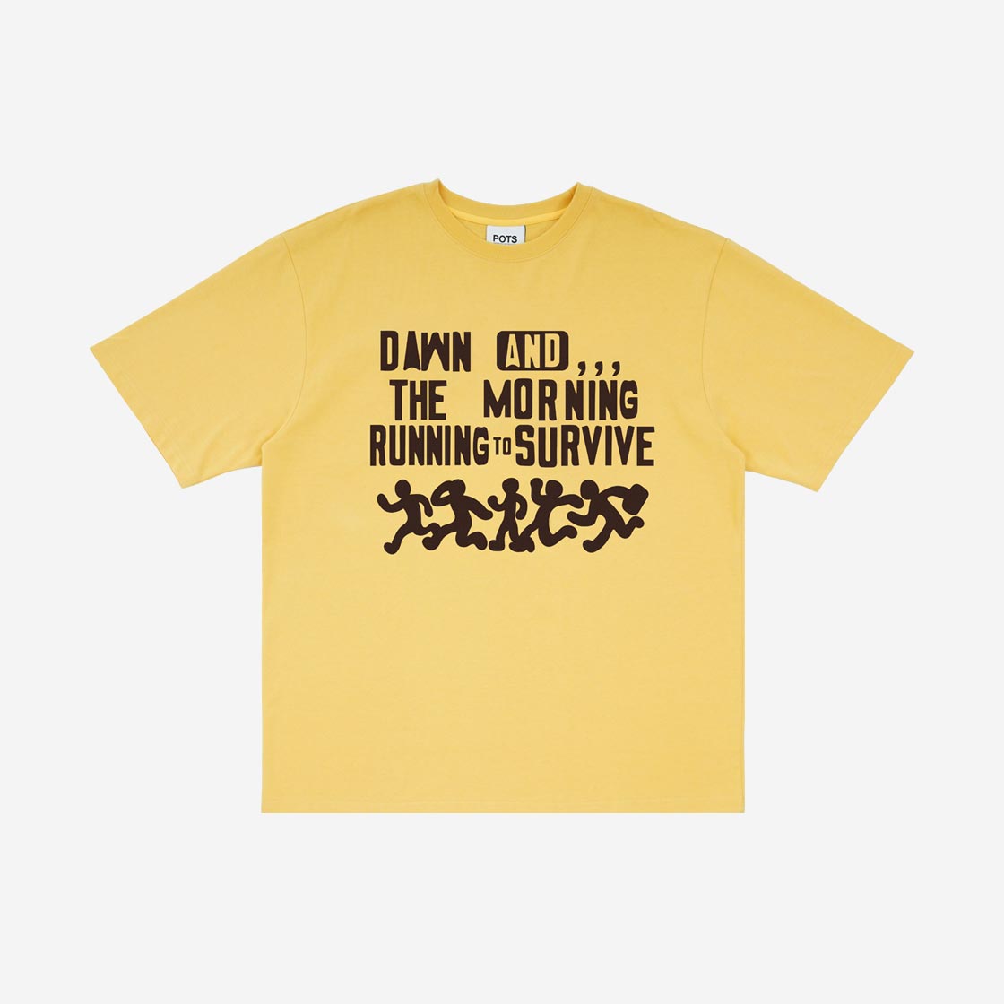 퍼츠 러닝 티셔츠 옐로우 | POTS | KREAM