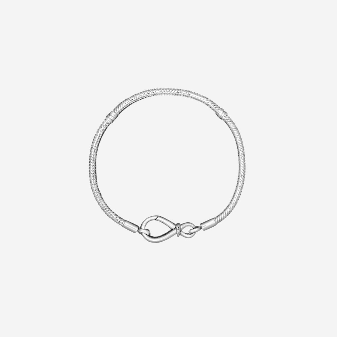 (W) 판도라 모먼트 인피니티 노트 스네이크 체인 브레이슬릿 스털링 실버 | Pandora | KREAM