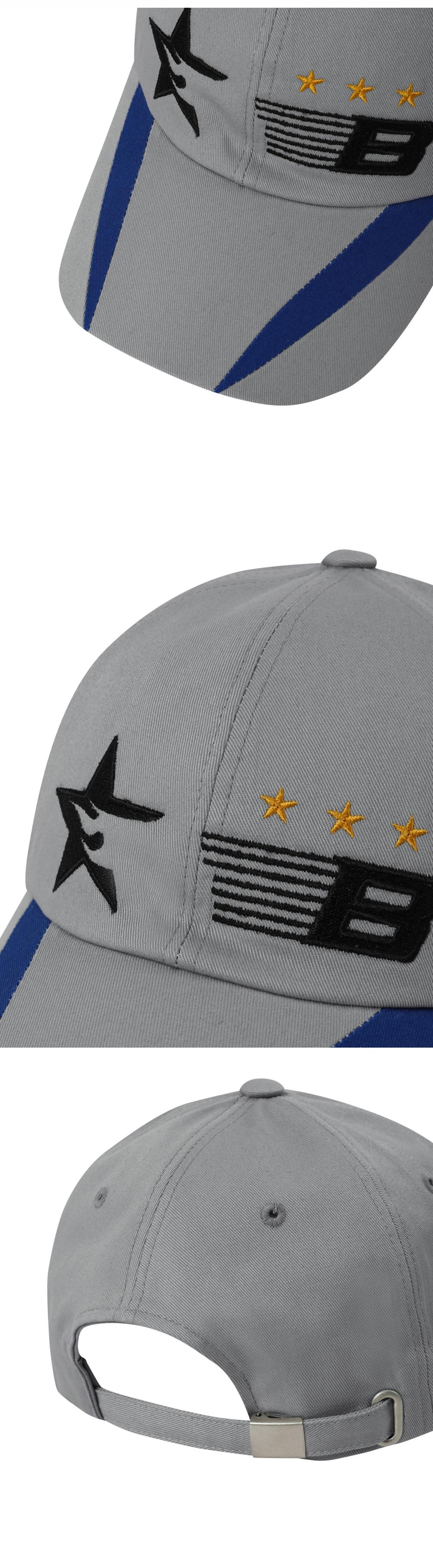 바우프 B 스타 레이싱 볼캡 라이트 그레이 | BAUF | KREAM