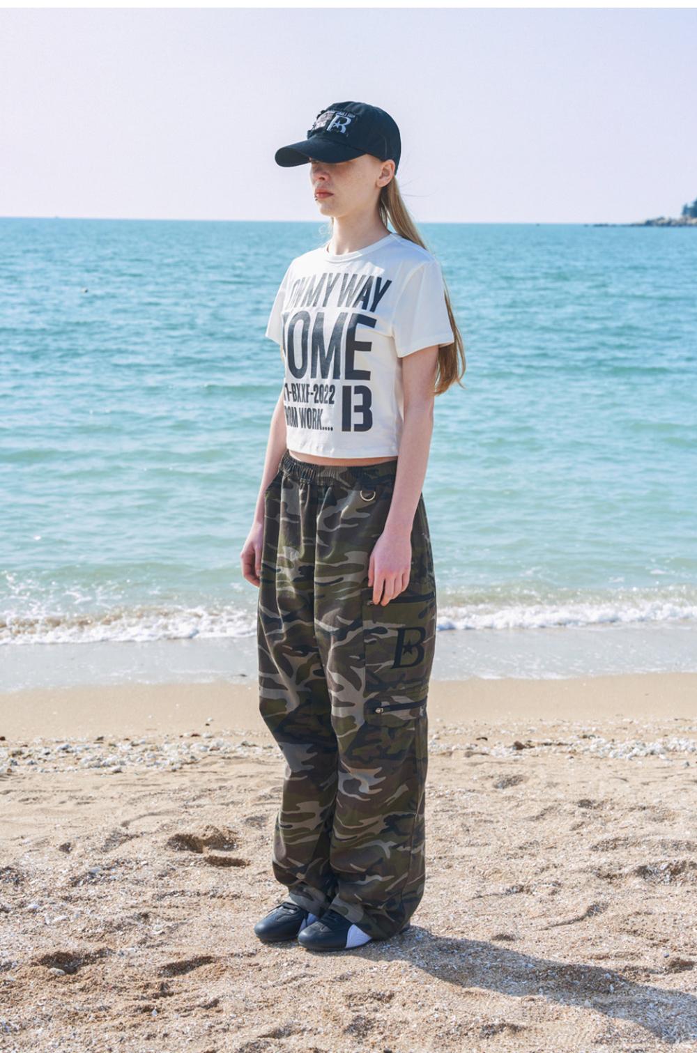 바우프 B 로고 데미지 볼캡 올블랙 | BAUF | KREAM