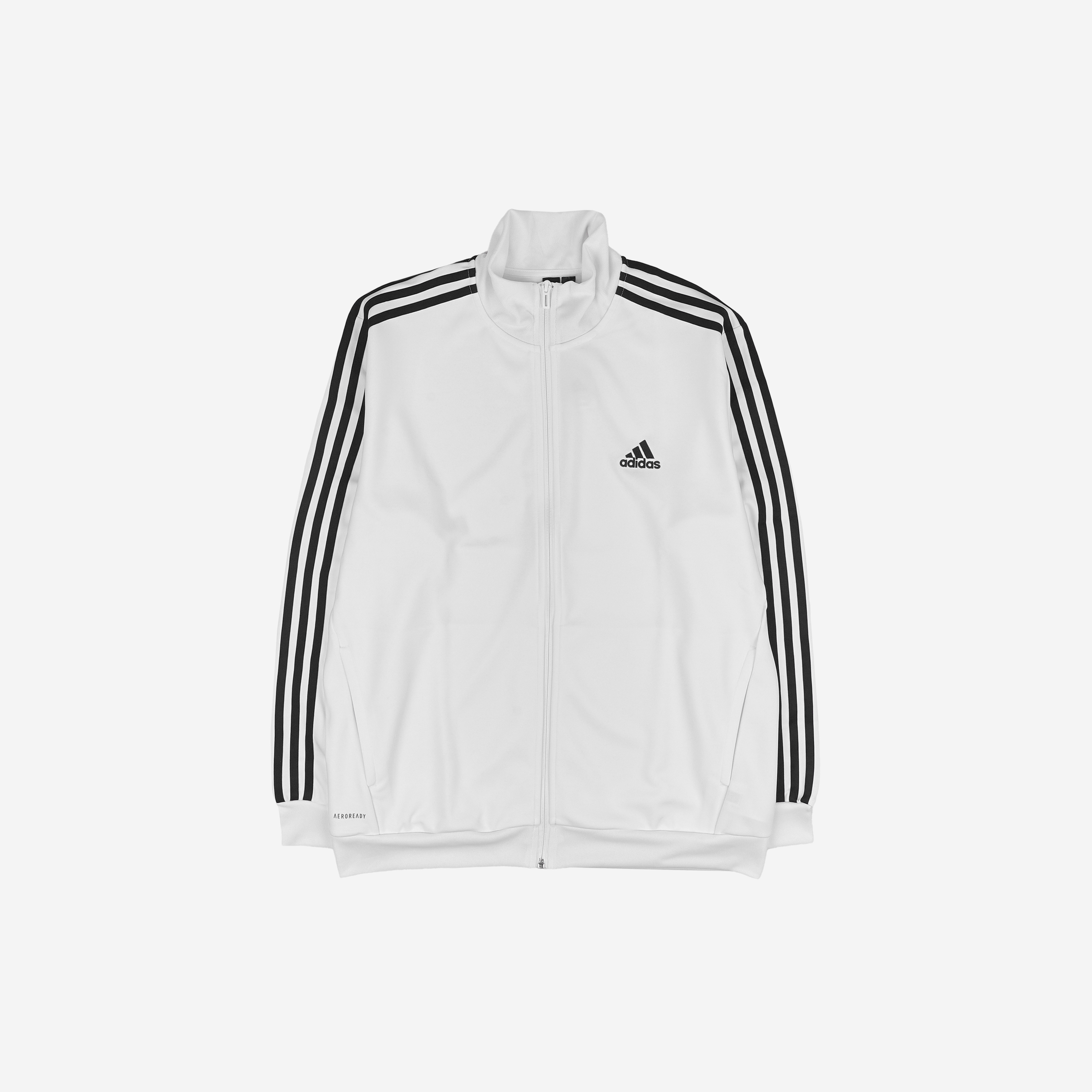 아디다스 3S 레귤러 핏 더블 니트 트랙 탑 화이트 - KR 사이즈 | KREAM