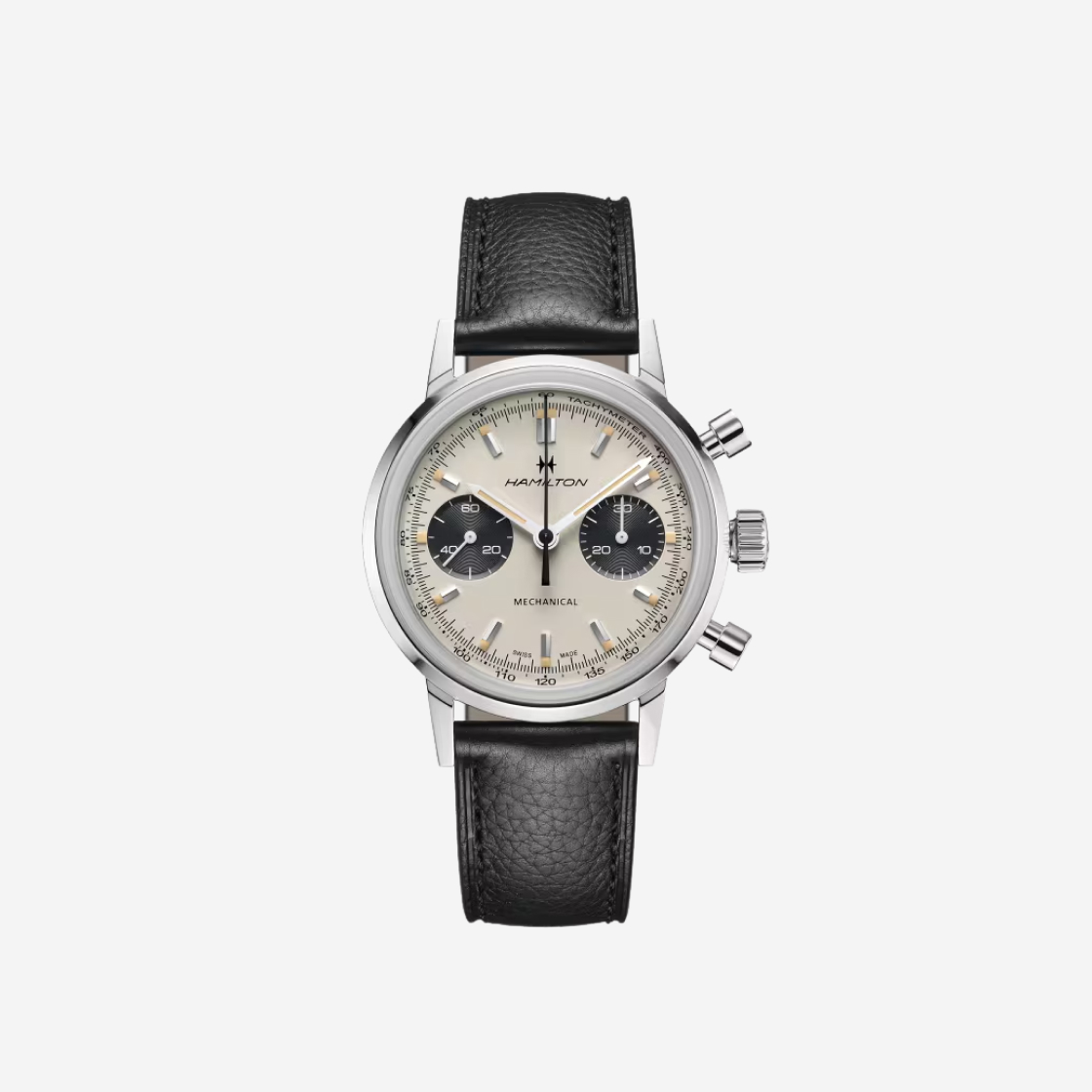 해밀턴 아메리칸 클래식 인트라-마틱 크로노그래프 H 메카니컬 40mm 스테인리스 스틸 화이트 | Hamilton | KREAM