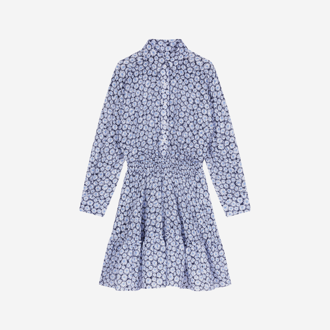 (W) 마쥬 숏 플로럴 드레스 블루 | Maje | KREAM