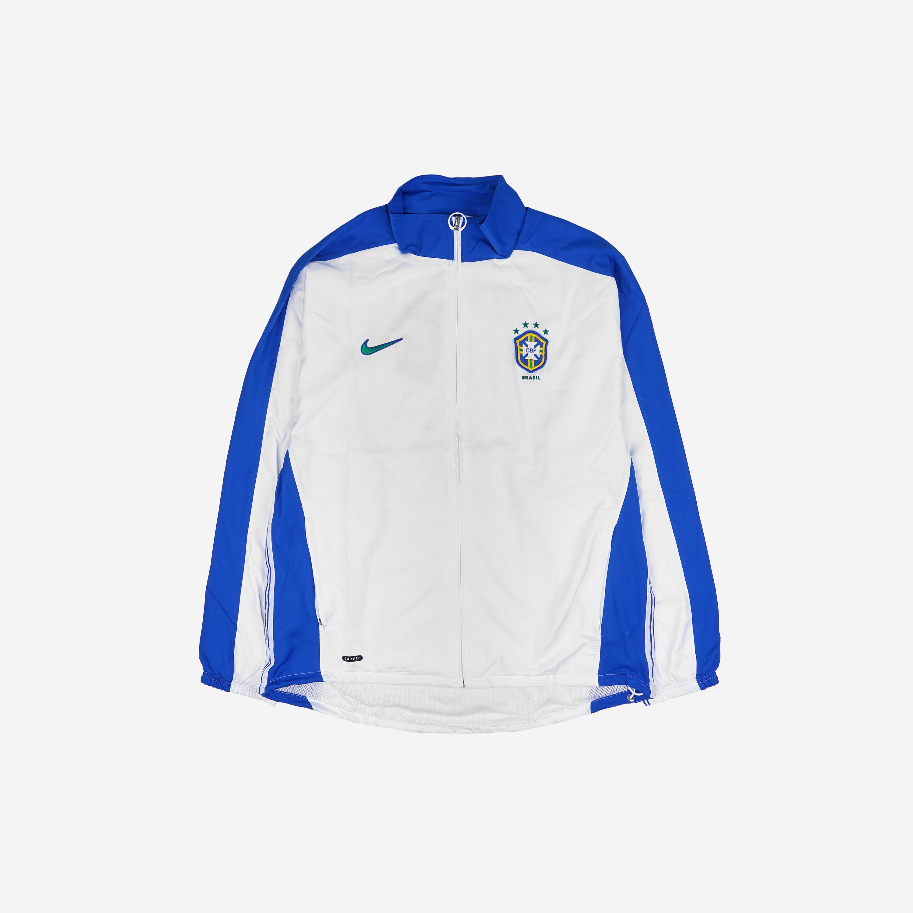 나이키 브라질 1998 리이슈 사커 레플리카 트랙 자켓 화이트 (FZ6681-100) | KREAM