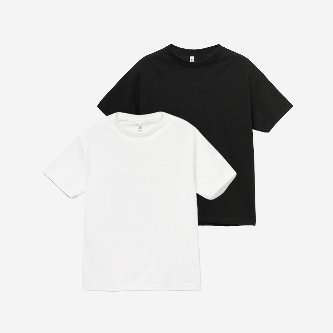 트리플에이 헤비 코튼 1301 티셔츠 화이트 블랙 (2팩) | ALSTYLE & APPAREL & ACTIVEWEAR | KREAM
