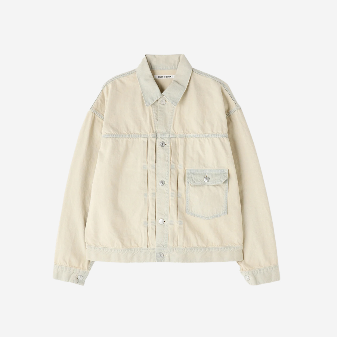 세븐바이세븐 퍼스트 타입 데님 자켓 베이지 | Seven By Seven | KREAM