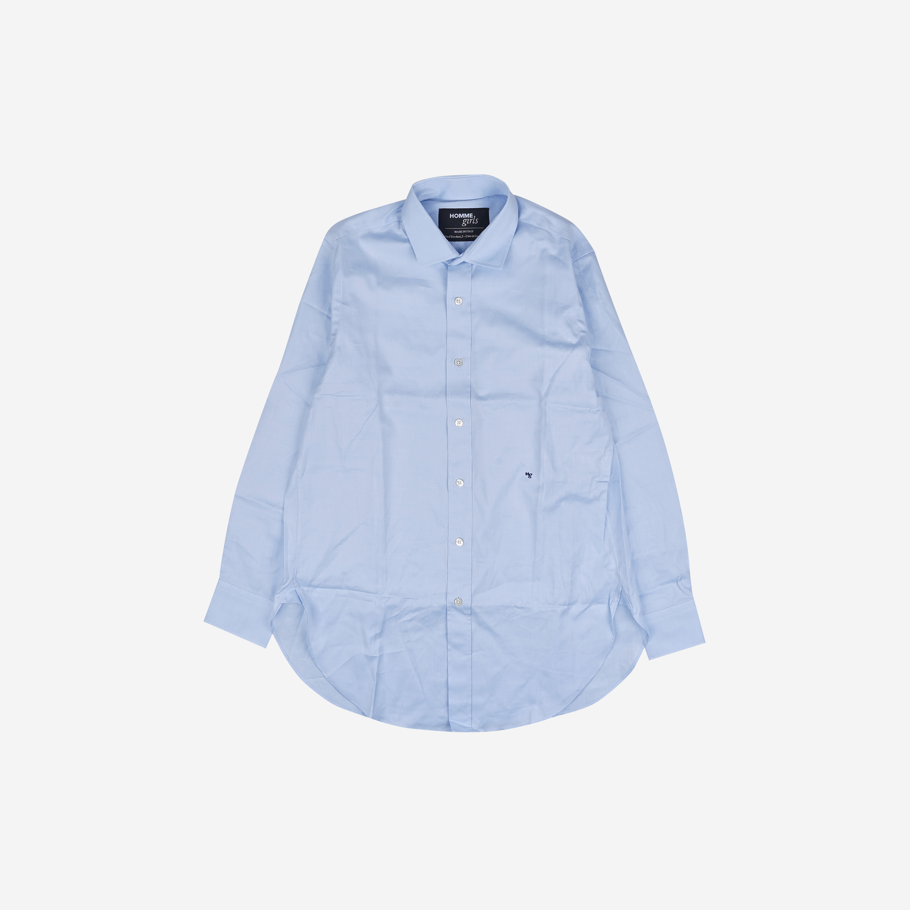 (W) 옴므걸스 클래식 셔츠 블루 | KREAM