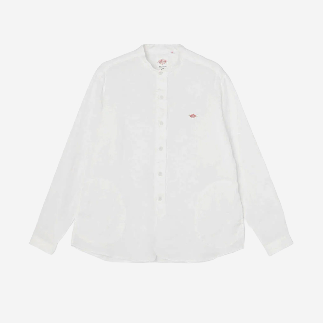 단톤 리넨 밴드 칼라 셔츠 화이트 | Danton | KREAM