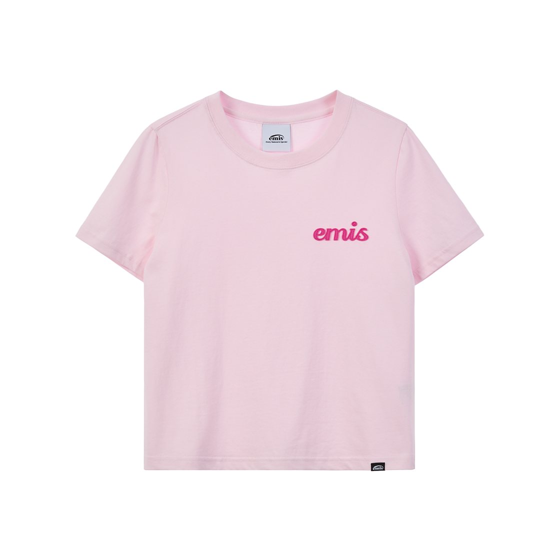 (W) 이미스 아플리케 티셔츠 핑크 | Emis | KREAM