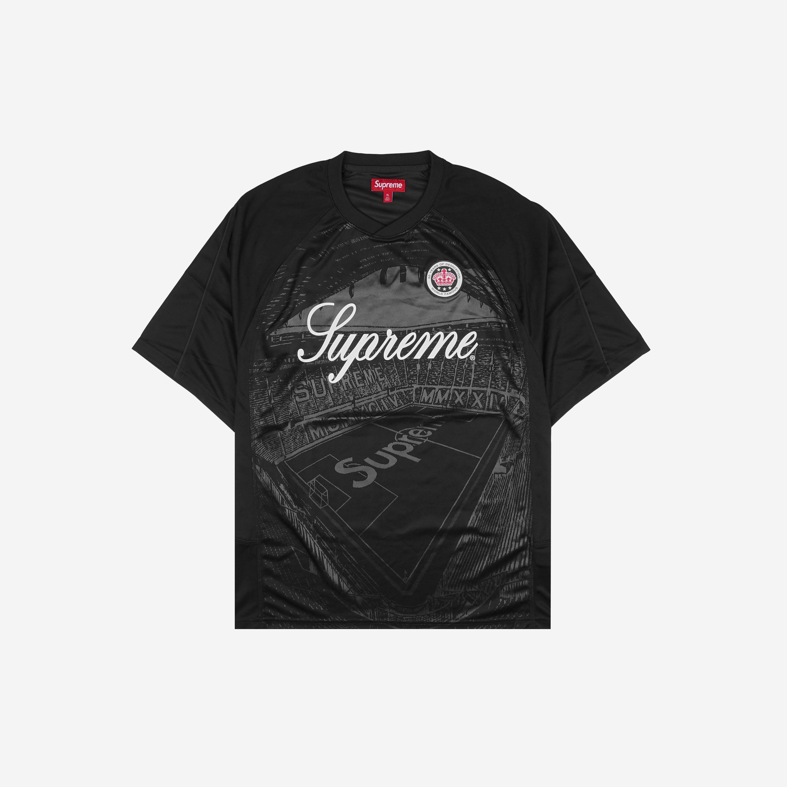 슈프림 자카드 사커 저지 블랙 - 24SS | KREAM