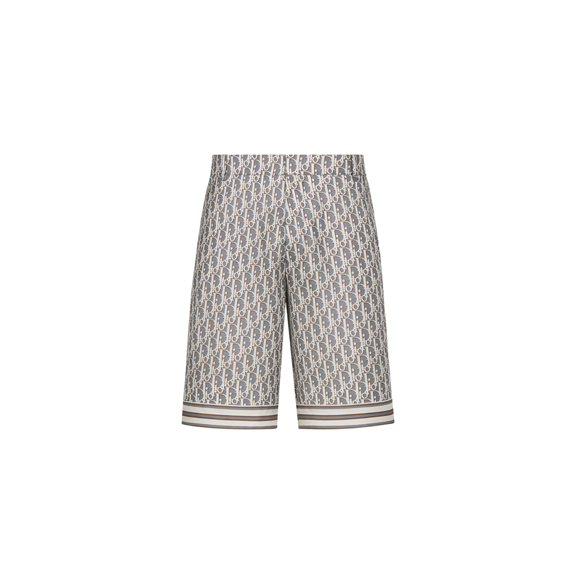 디올 오블리크 버뮤다 쇼츠 그레이 오가닉 실크 트윌 | Dior | KREAM