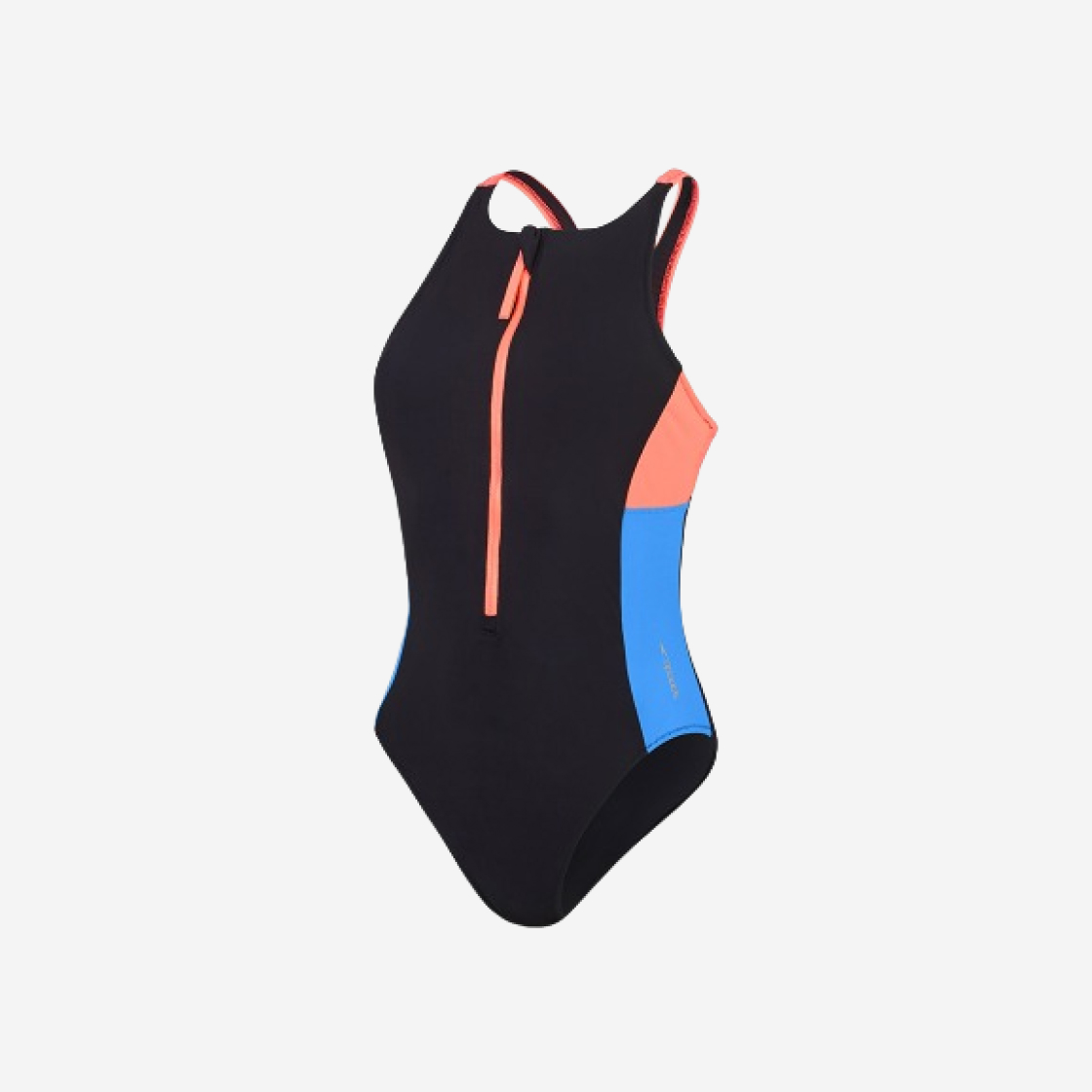 (W) 스피도 컬러블록 프론트 지퍼 원피스 블랙 - 아시안 핏 | Speedo | KREAM