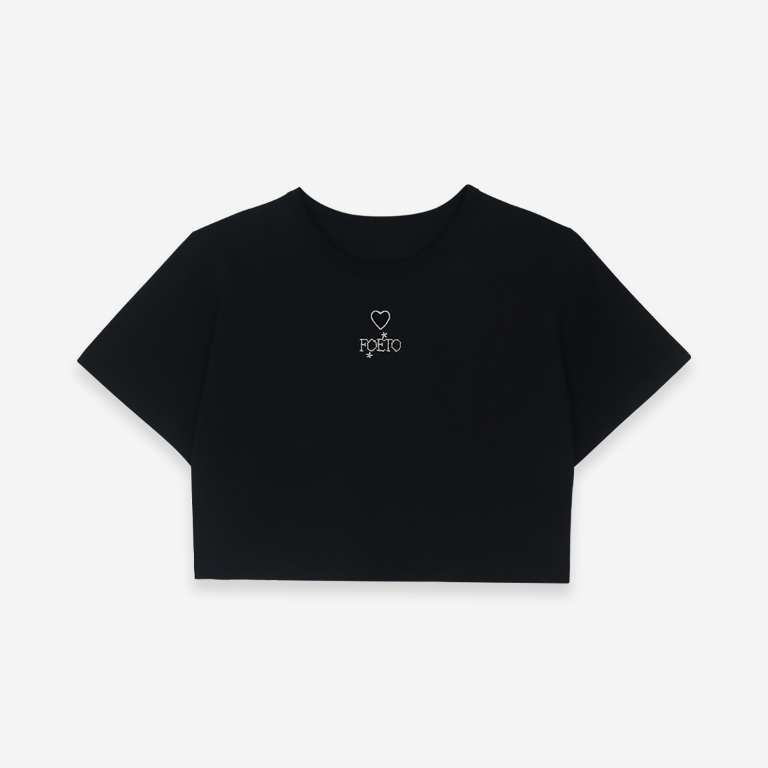 포에토 포엠 크롭 티셔츠 블랙 | FOETO | KREAM