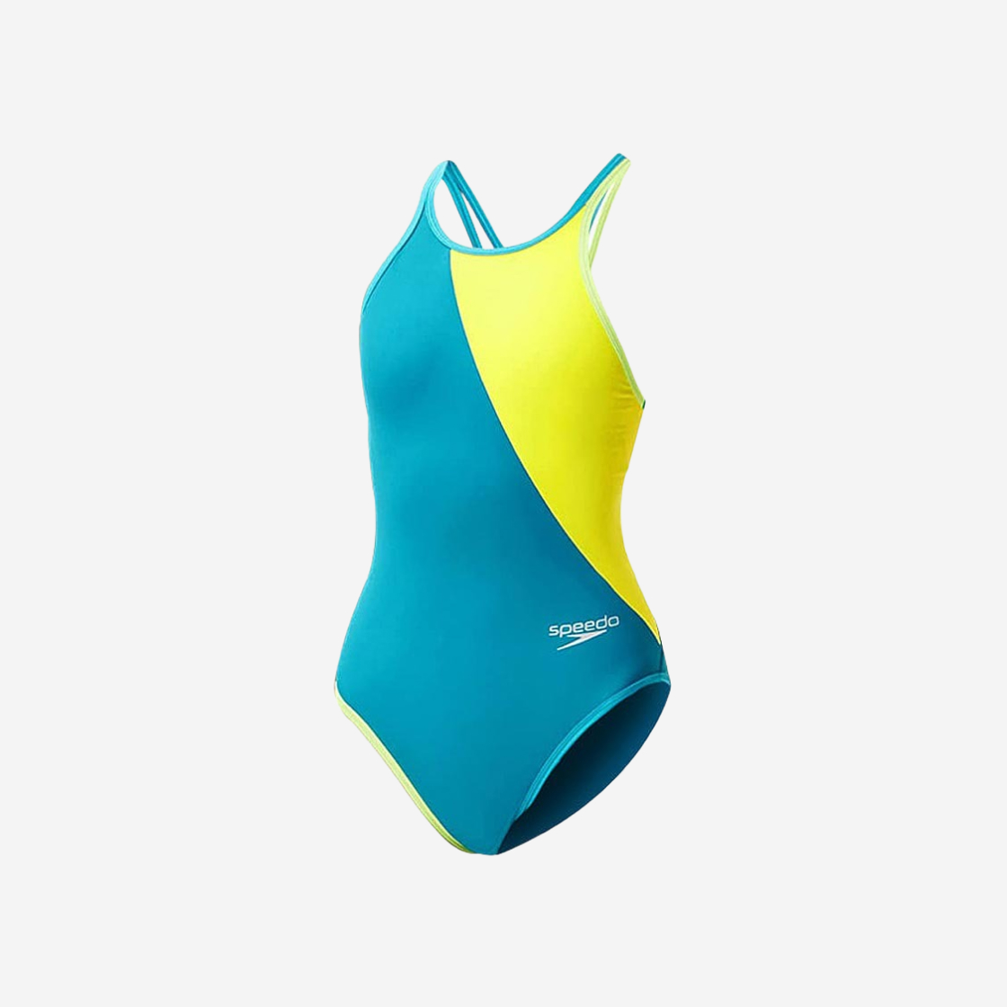 (W) 스피도 펀피스 원피스 크로스백 터콰이즈 라임 | Speedo | KREAM