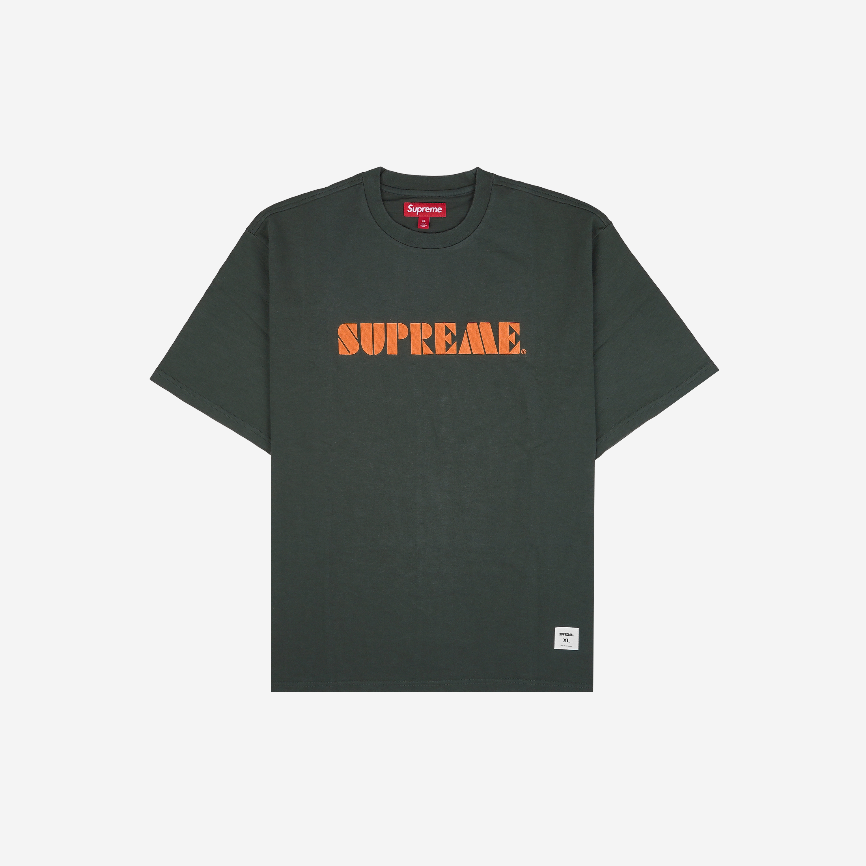 슈프림 스텐실 자수 숏슬리브 탑 그린 - 24SS | KREAM